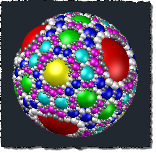 Sphere packing in AutoCAD: creating an Apollonian packing using F# ...